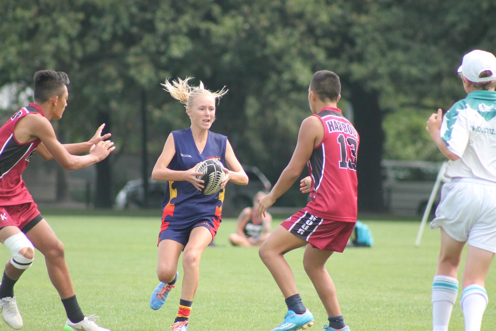 Tegan in Top Touch Team - Thames High School