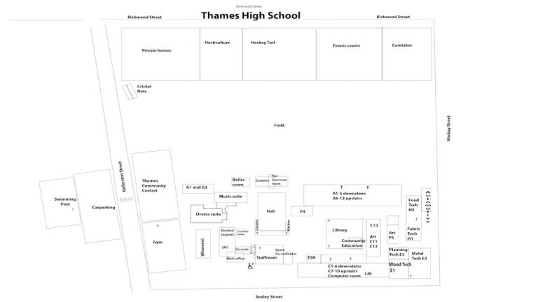 School Map - Thames High School